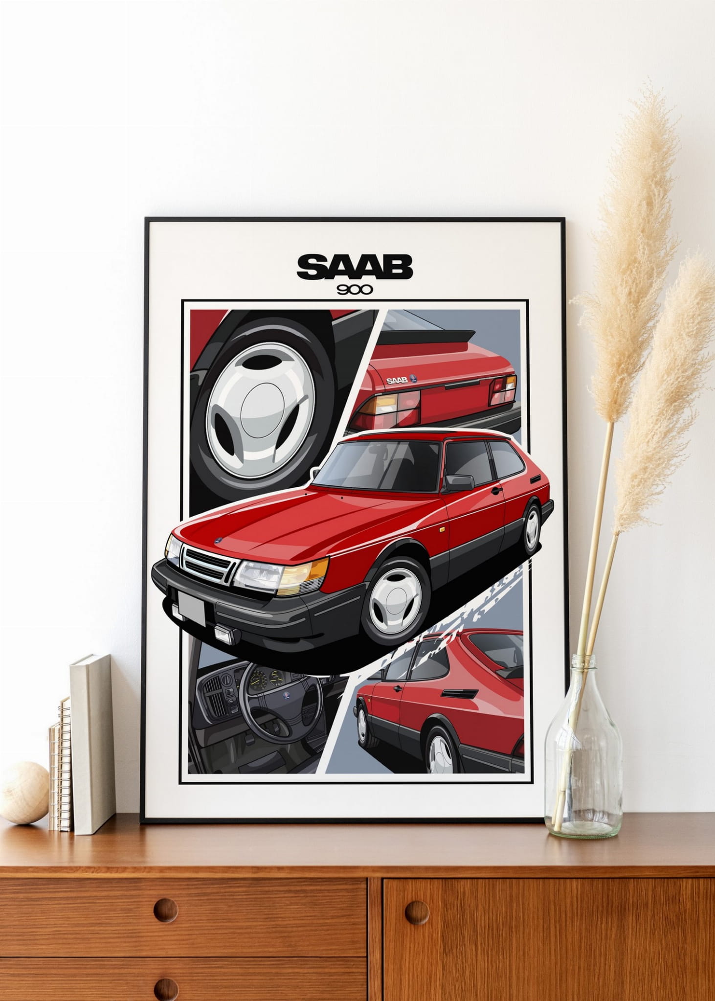 Saab 900 /coupe/red | Saab Shifter